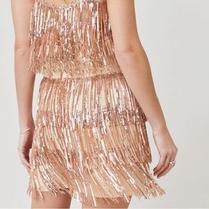 Francesca's Collections | Skirts | Nwt Francescas Clarette Gold Tiered ...